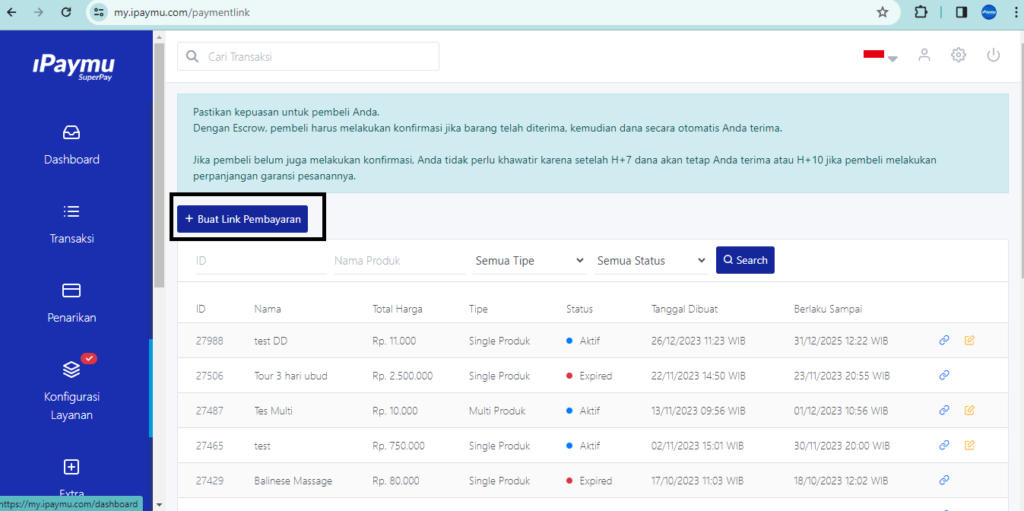 Langkah membuat Link Pembayaran di iPaymu 👇🏼 - iPaymu.com