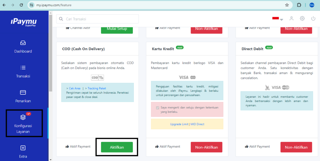 Cara aktifkan layanan Cash on Delivery (COD) di iPaymu👇🏼 - iPaymu.com